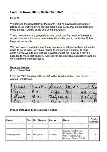 Family History Society of Cheshire - Public Documents
